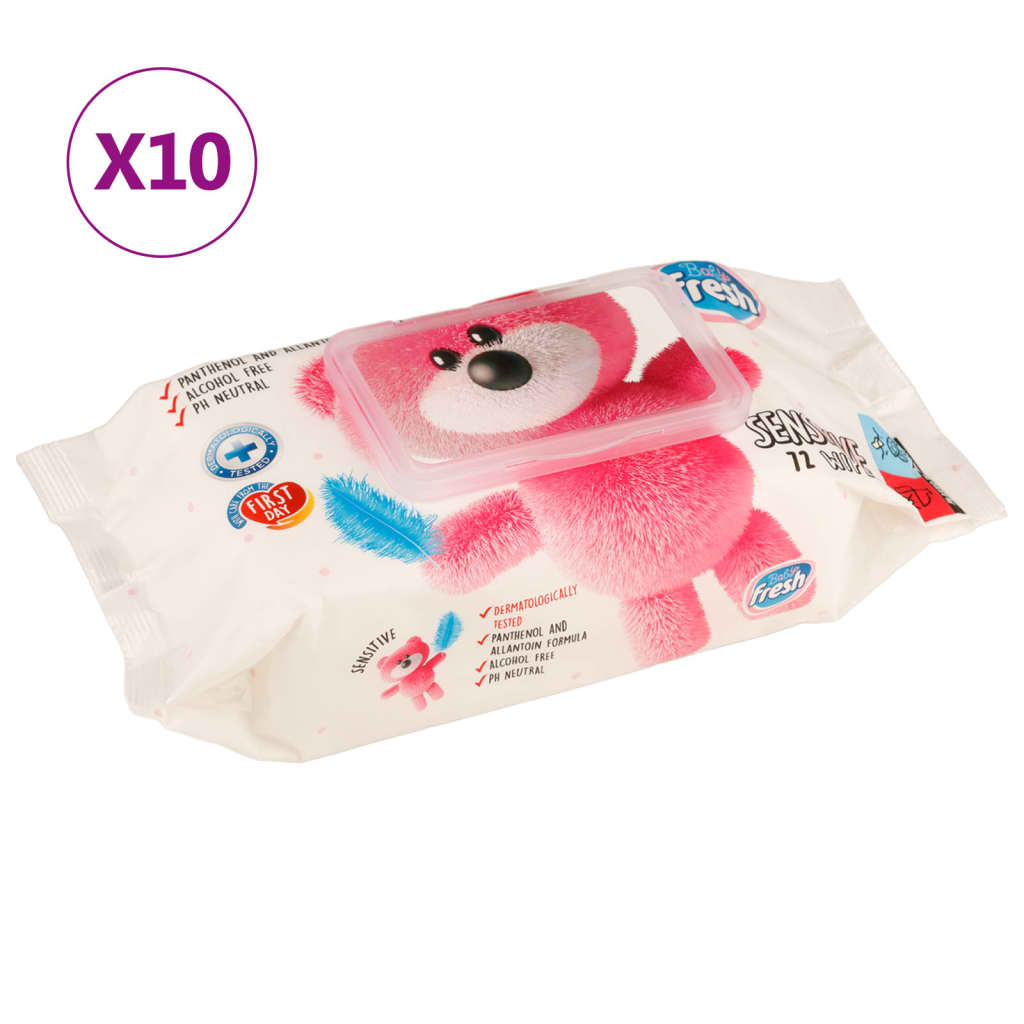 vidaXL Lingettes pour bébé 10 paquets 720 lingettes | vidaXL.be