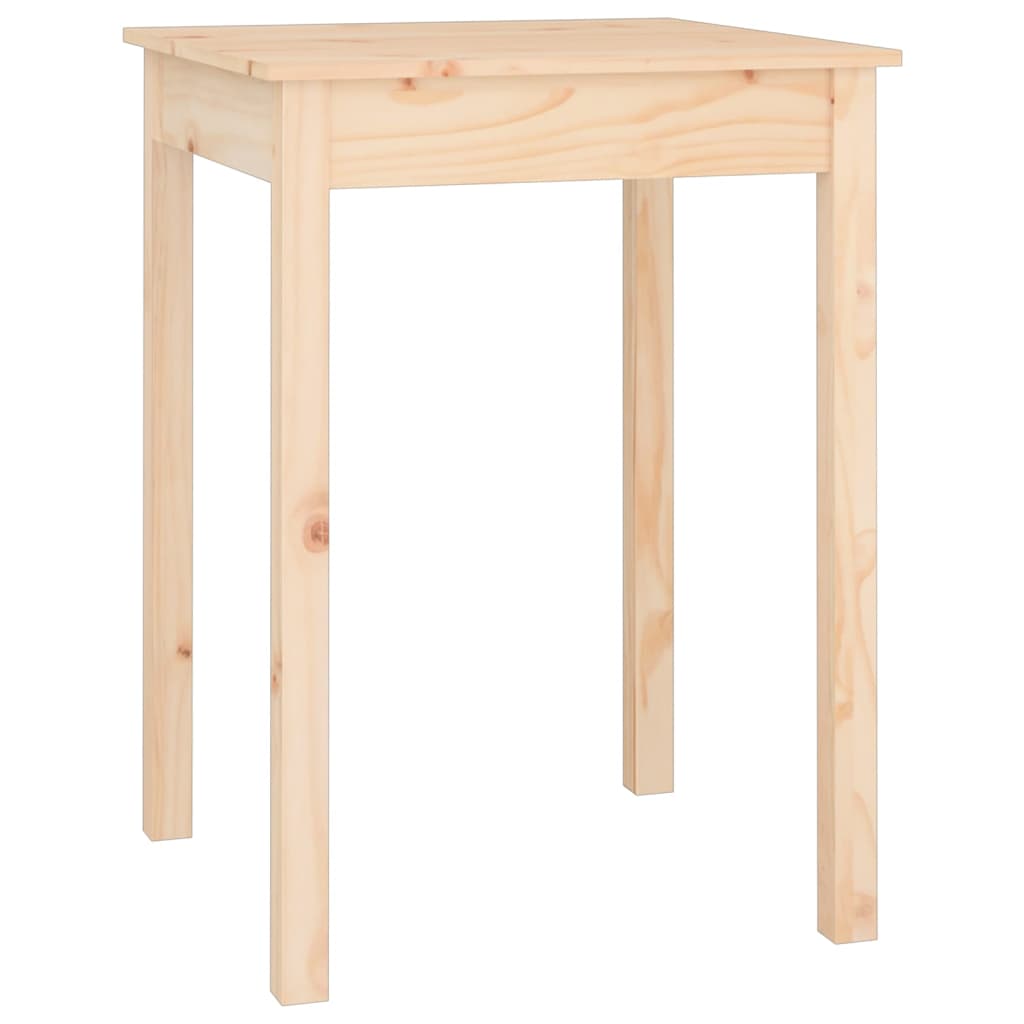 vidaXL Table à manger 55x55x75 cm Bois massif de pin | vidaXL.be